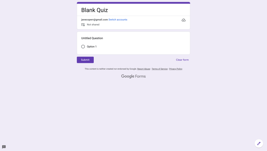 10 Best form templates in Google Forms