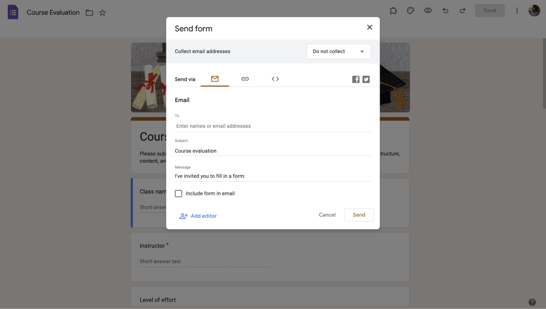 10 Best form templates in Google Forms