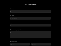 Free Online Stop Payment Form Template - forms.app