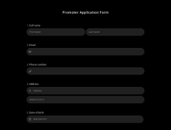 Free Online Promoter Application Form Template - forms.app
