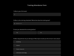 Free Online Attendance Form Templates - forms.app