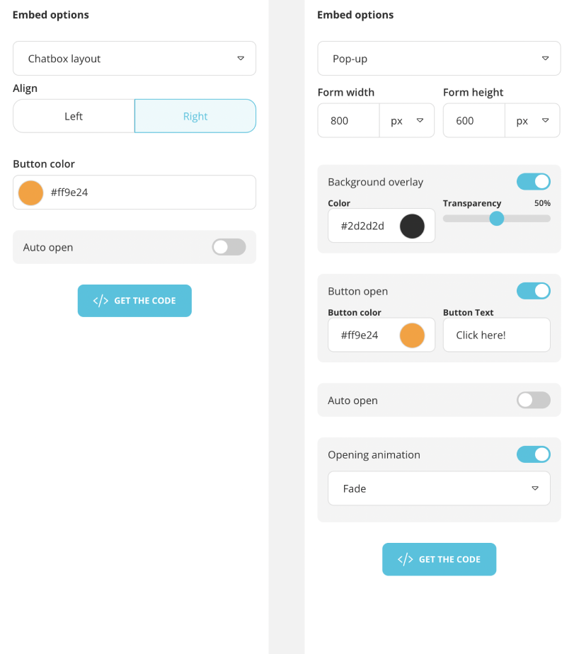 How to embed forms on your website? | Help Center