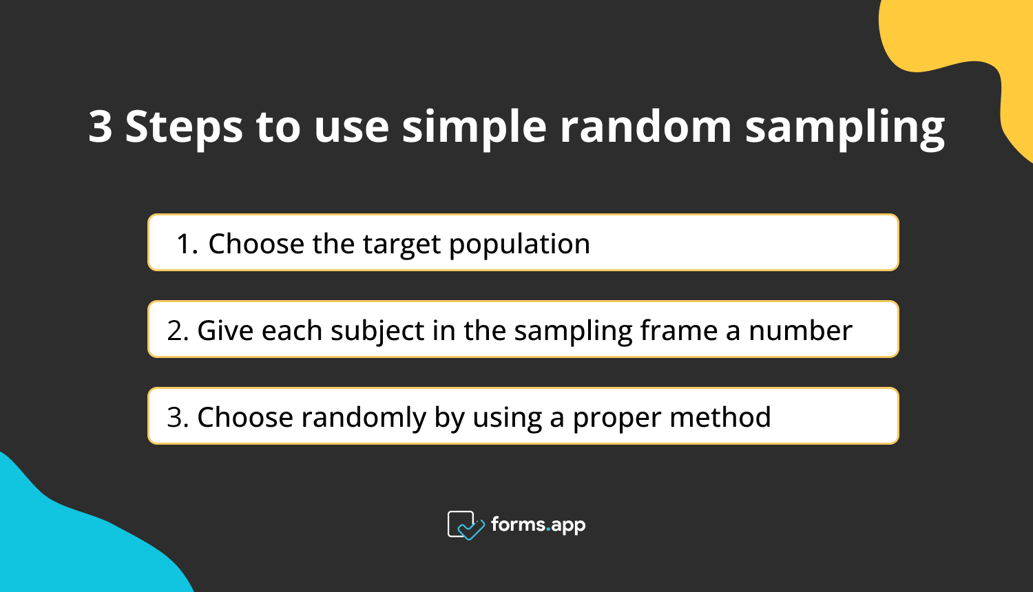 What Is Simple Random Sampling definition Examples Forms app