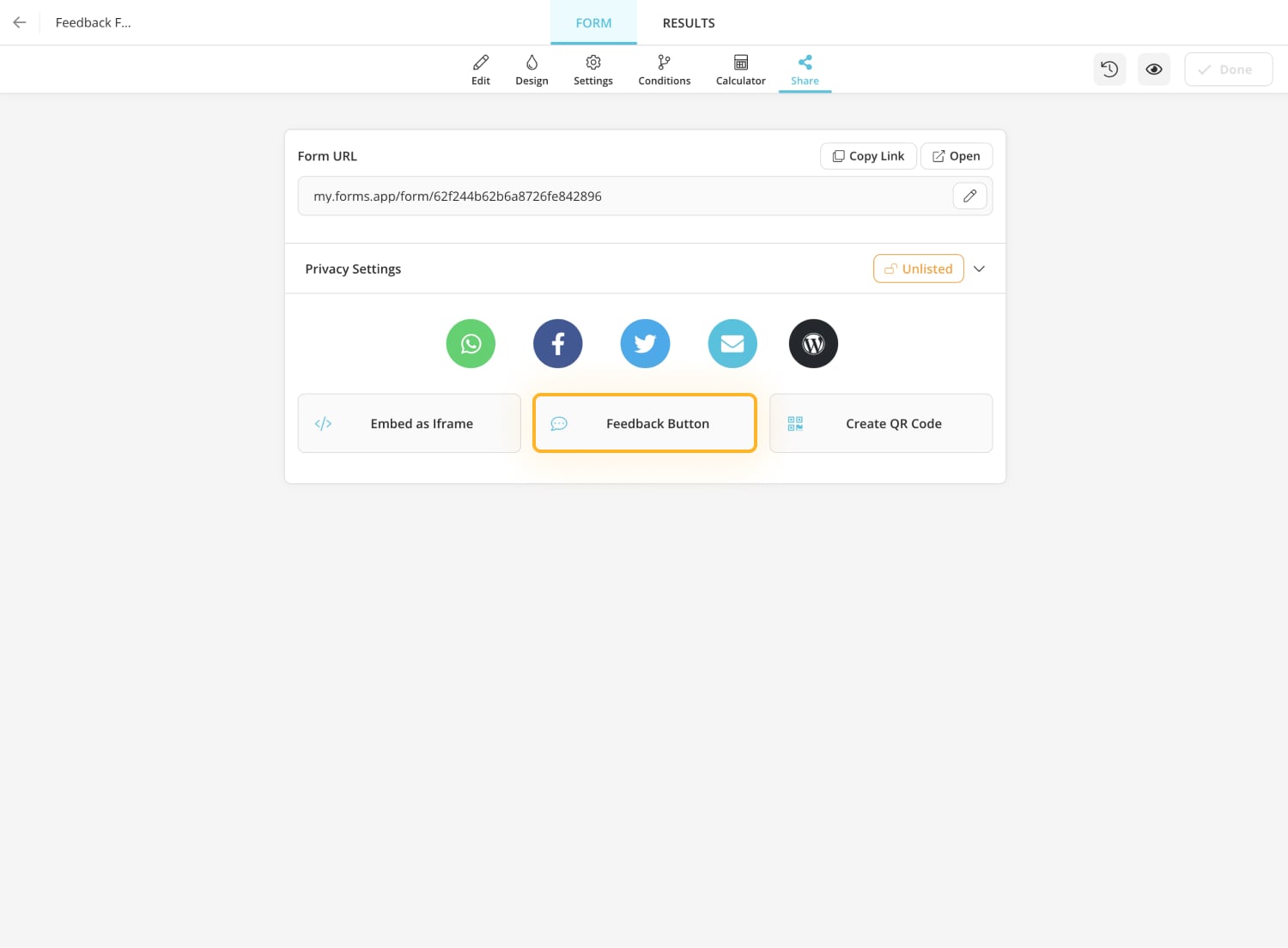 How to add a feedback button to your website | Help Center - forms.app