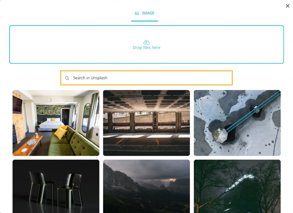 Add free background images from Unsplash | Help Center