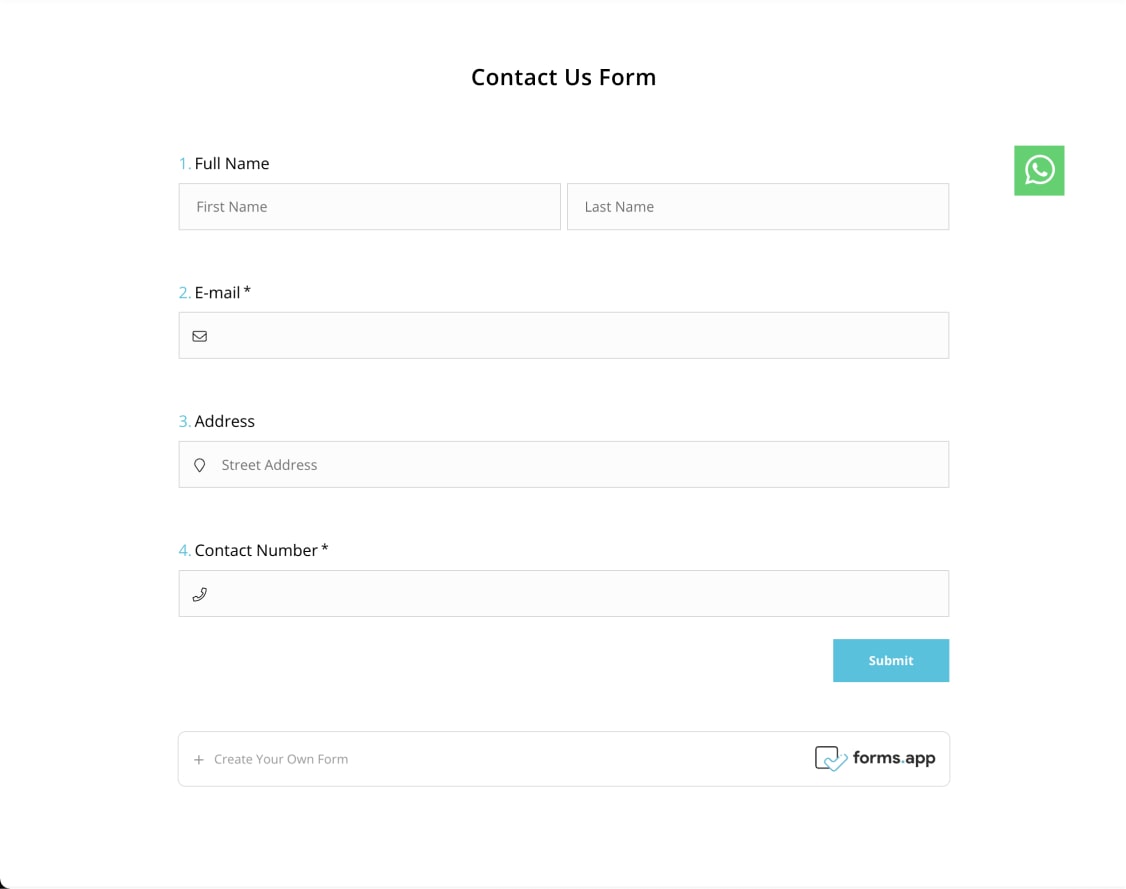 WhatsApp Integration | Help Center - forms.app